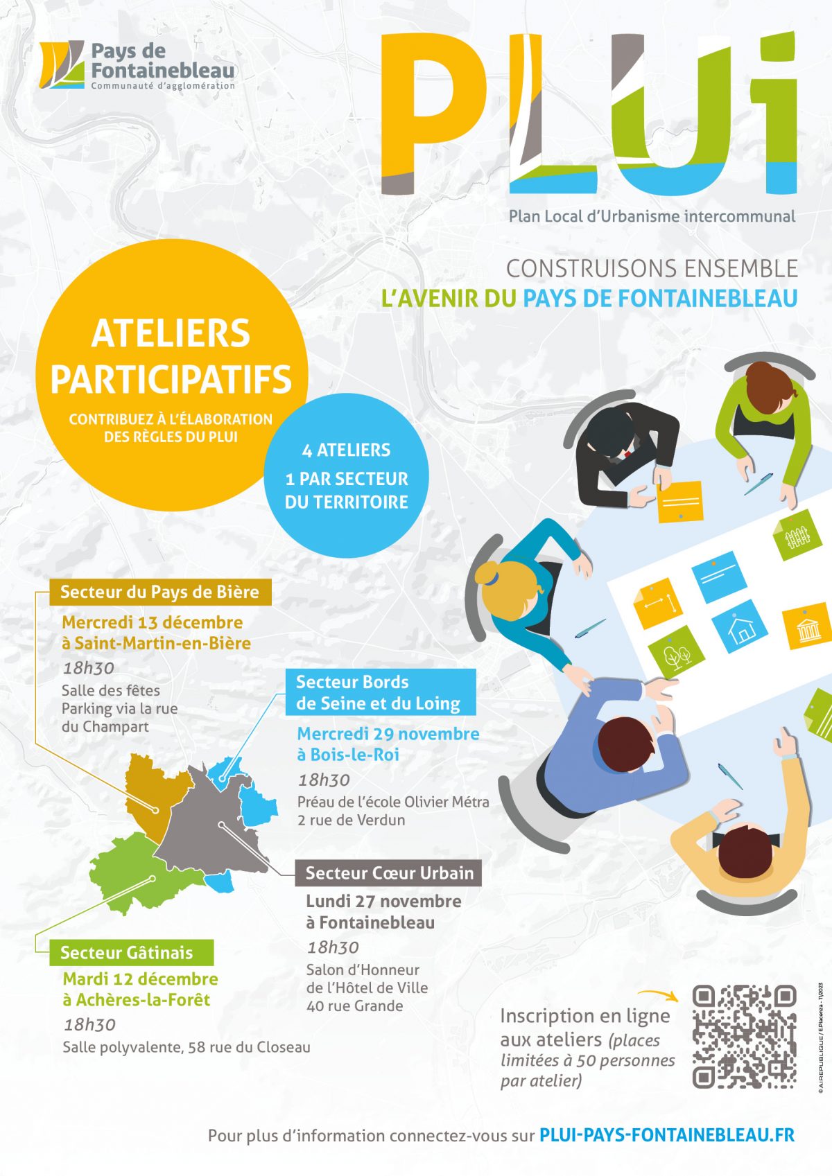 Participez à l’un des 4 ateliers participatifs sur les règles du PLUi – PLUi – Fontainebleau